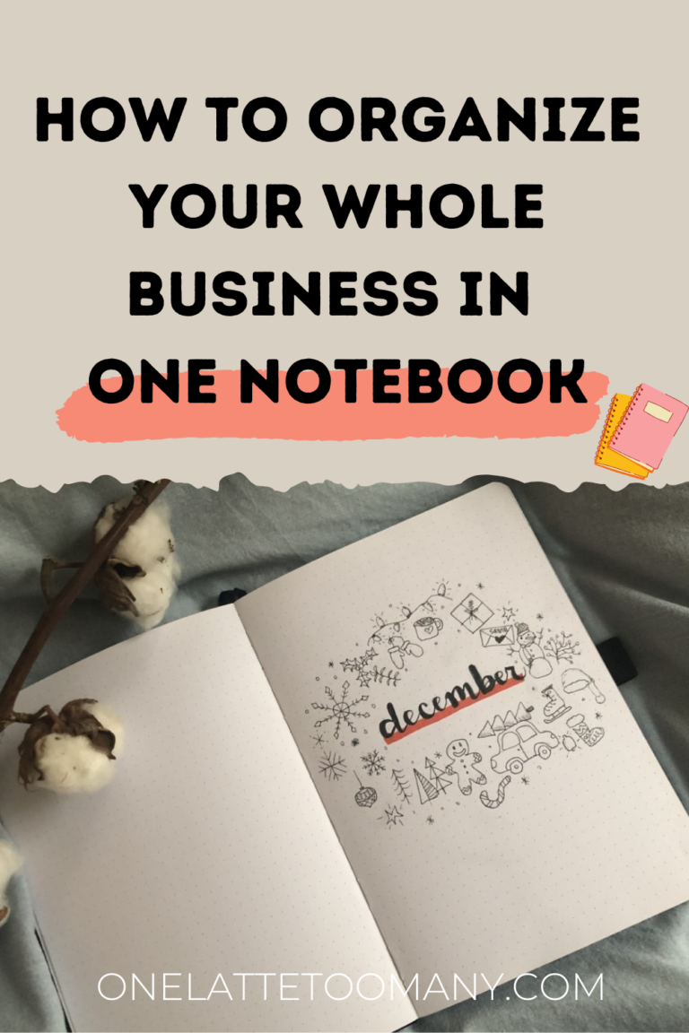 Business Organizational Notebook: Organize Your Business In One Single ...